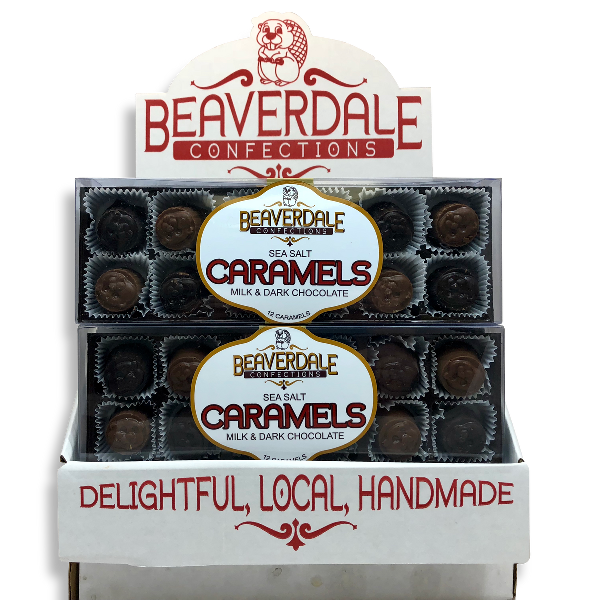 DISPLAY CASE Salted Caramels(12 to display) – Beaverdale Confections